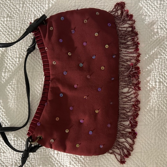 Express | Bags | Express Embroidered Burgundy Bag | Poshmark